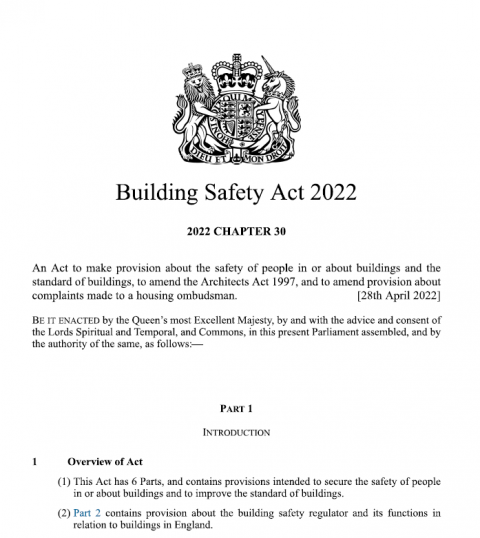 Building Safety Act 2022 | Safeguard Consultancy Services | Fire ...